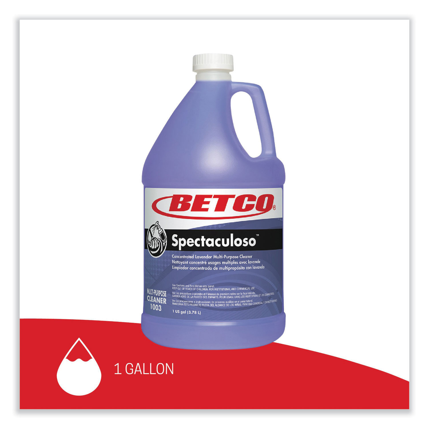Betco Spectaculoso Commercial Grade Multipurpose Cleaner (Concentrated), Lavender