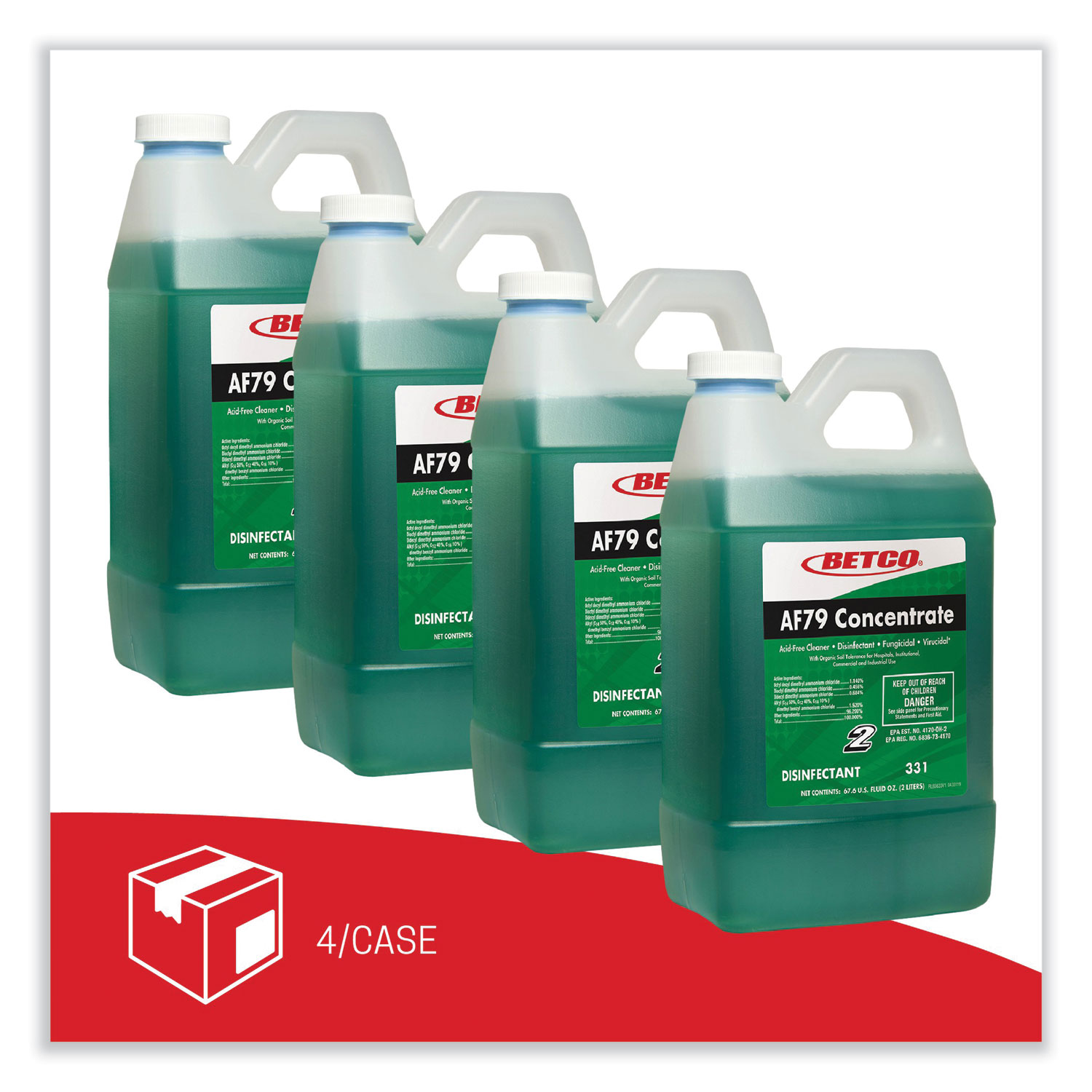 Betco Fastdraw AF79 Acid-Free Bathroom Cleaner Concentrate, Ocean ...