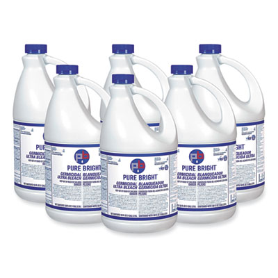 Pure Bright Germicidal Ultra Liquid Bleach 128 oz. - 6 /Case