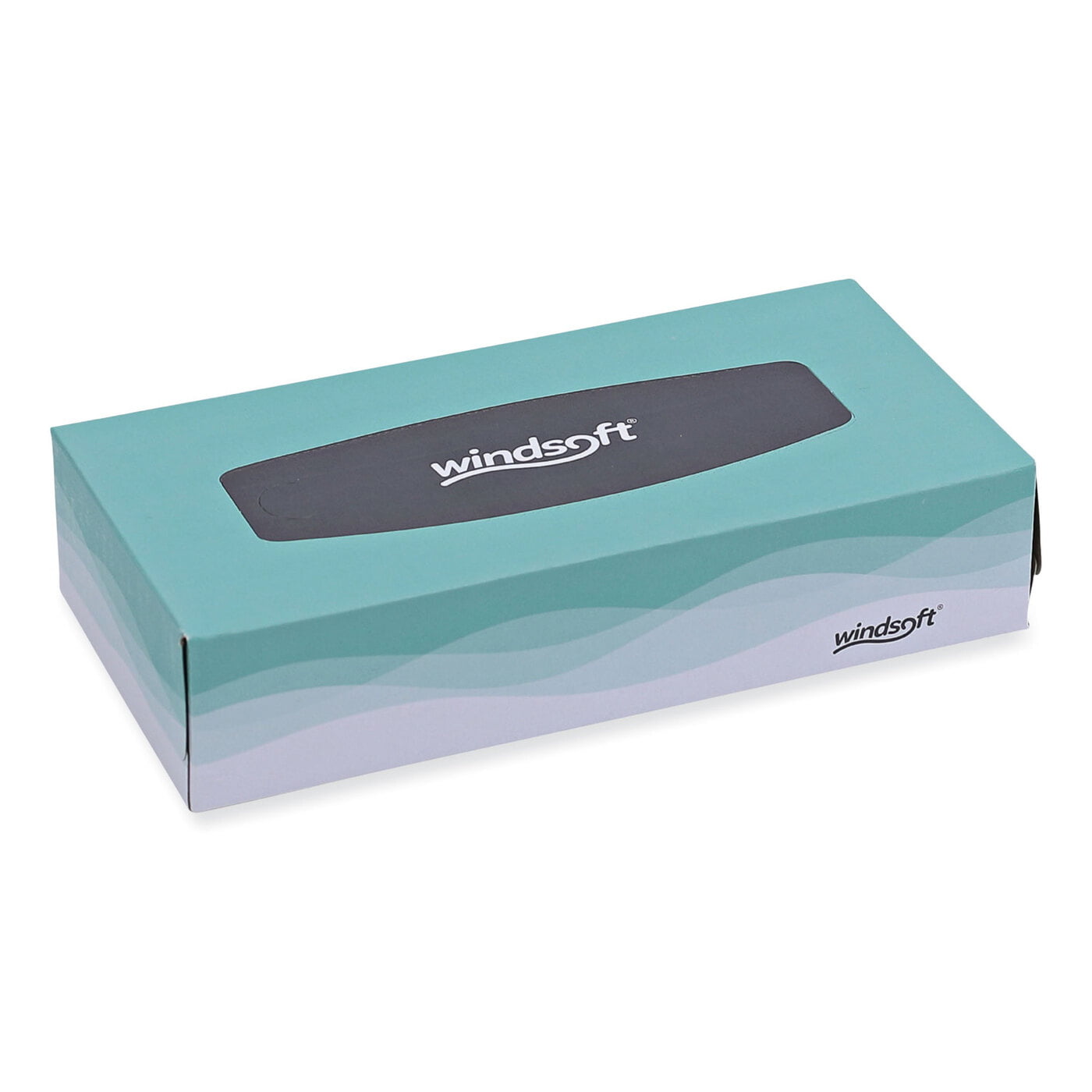 Windsoft Premium Facial Tissue, 2 Ply, White, Flat Pop-Up Box, 100 ...