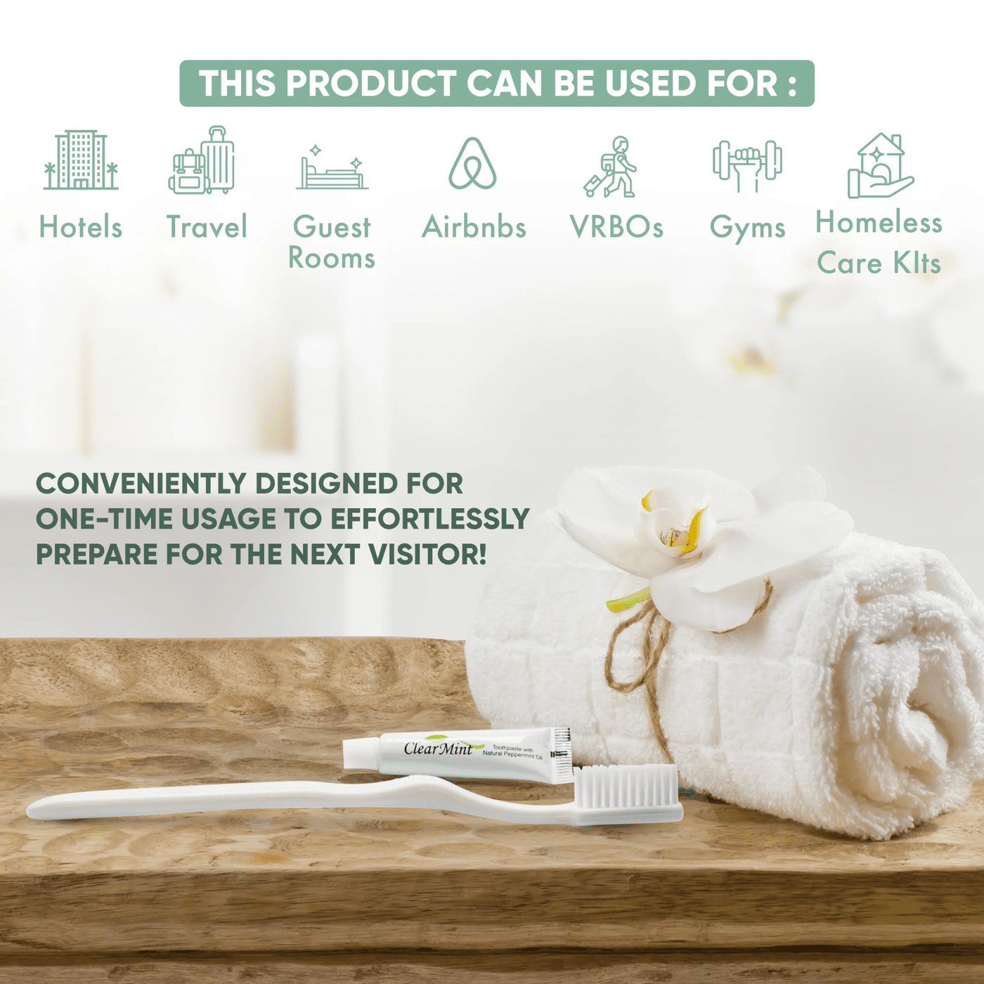 Dental Care Kit, Frosted Sachet, 0.15 oz./ 5 Grams Toothpaste - 500/Case