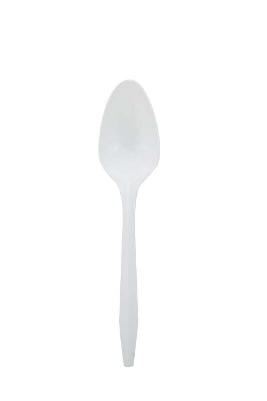 Medium Weight Spoon Plastic Unwrapped White - 1,000/Case