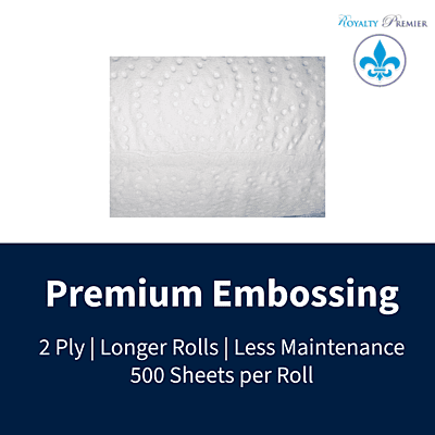 Toilet Paper Premier, Premium Virgin Paper, 2-Ply, 4.33" x 3.5", 500 ...